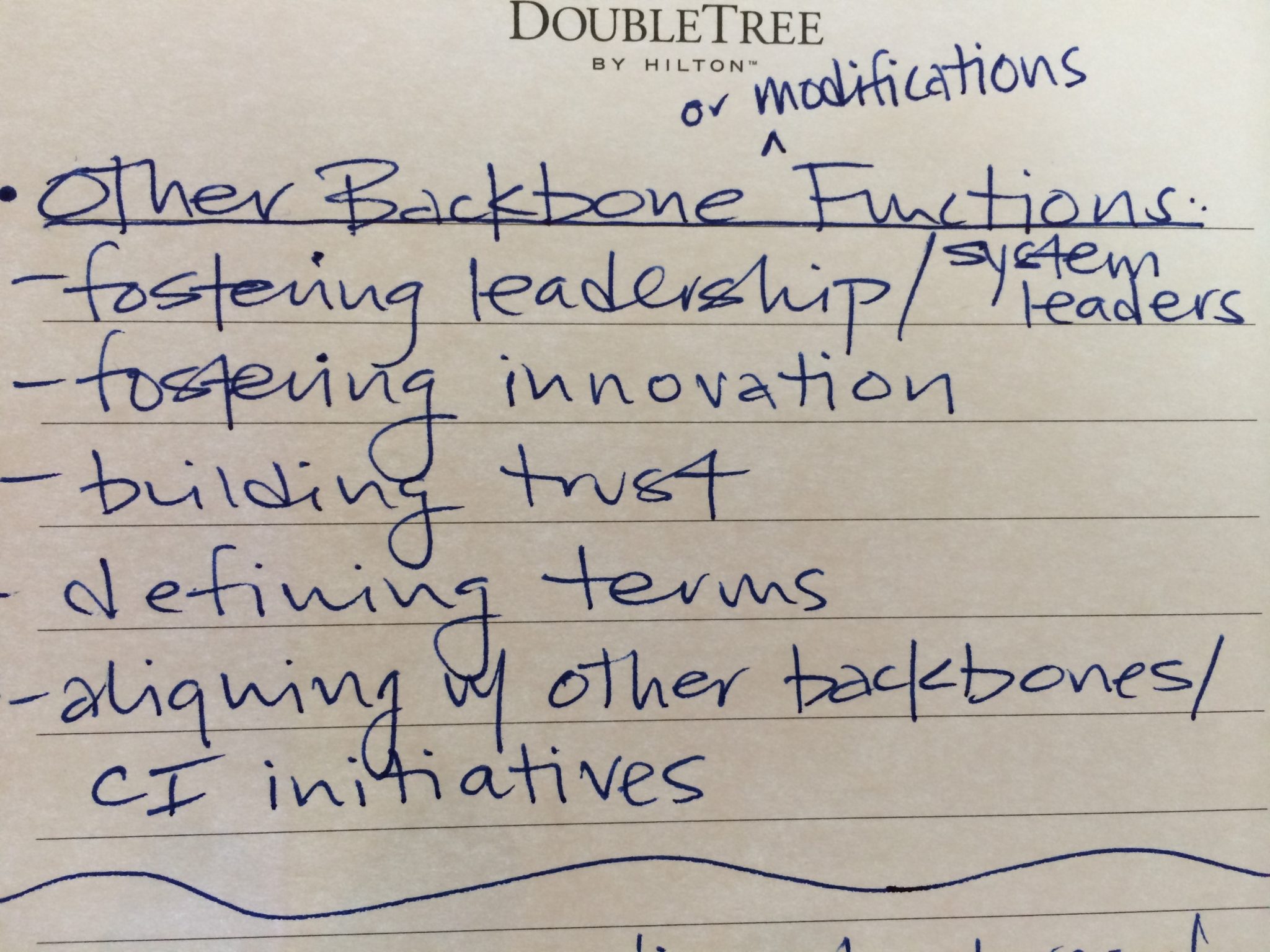 What's a Backbone, Anyway? - Woollard Nichols Torres Consulting